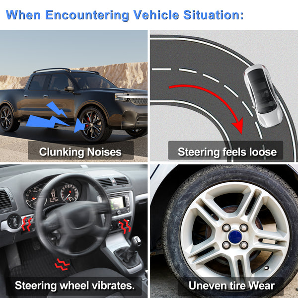 GuuYebe EV800084 Tie Rod End Inner Steering for Silverado Sierra Escal