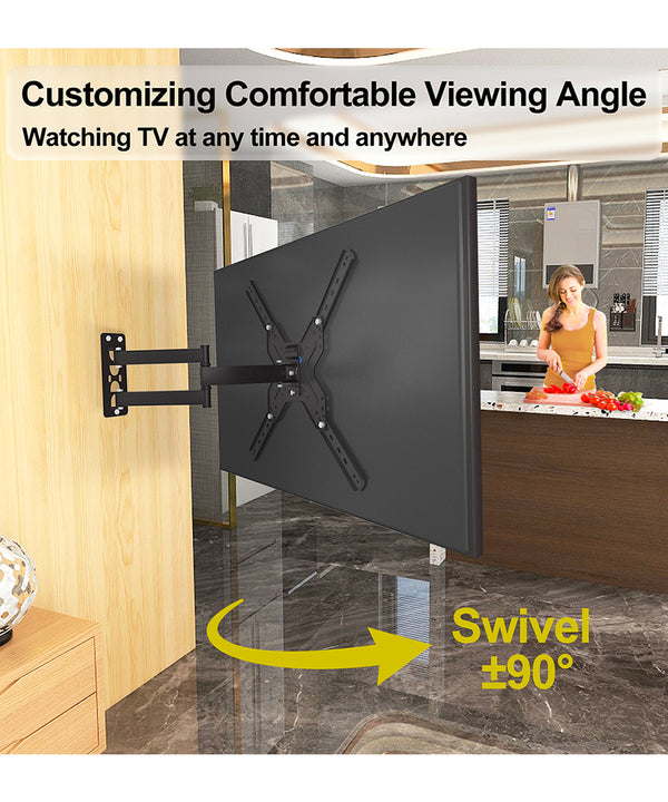 TV Wall Mount, Full Motion Articulating Tilt Swivel Arms Extension Cur ...